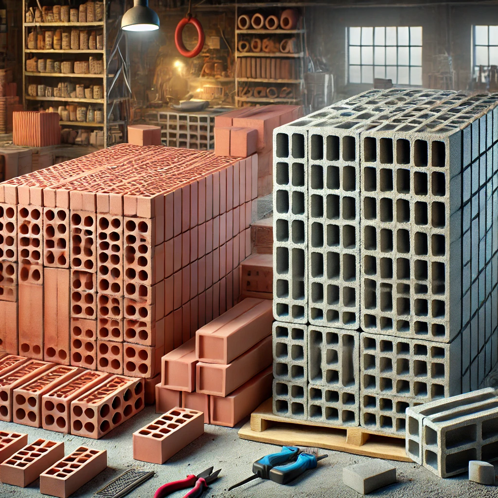 Tijolo Cerâmico ou Bloco de Concreto: Qual Escolher?